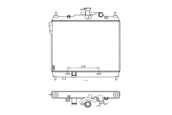 Hladnjak vode Hyundai Getz CRDI 03-