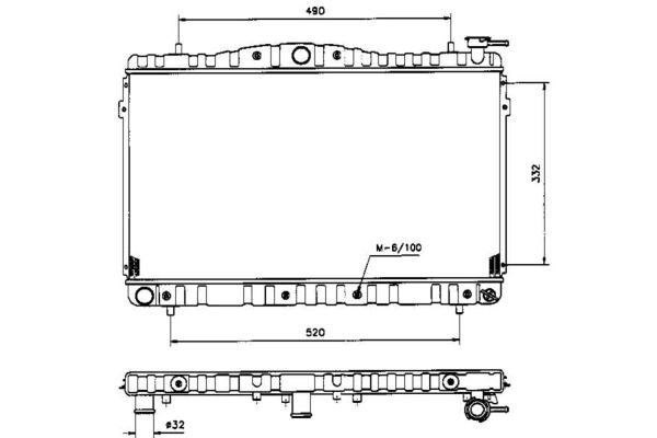 Hladnjak vode Hyundai Lantra 95-00