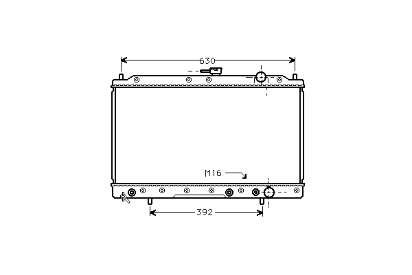 Hladnjak vode Mitsubishi Galant 88-93 automatski Dizel