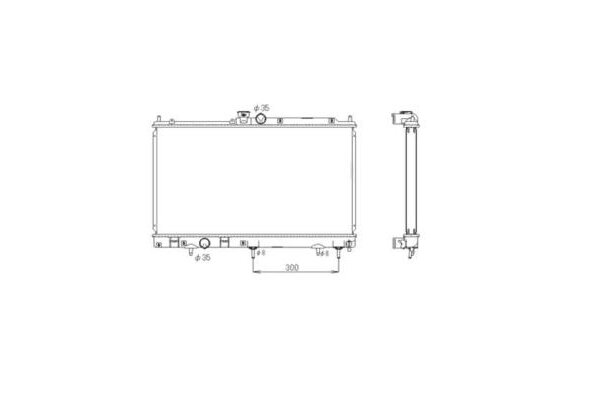 Hladnjak vode Mitsubishi Lancer 03-05 automatski