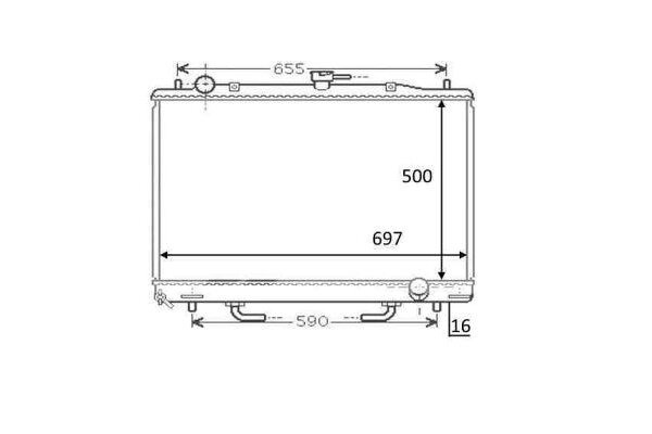 Hladnjak vode Mitsubishi Pajero 93-02 automatski