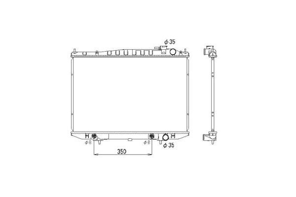 Hladnjak vode Nissan King-Cab 98-01 automatski