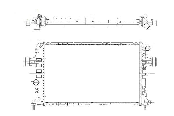 Hladnjak vode Opel Astra 04-