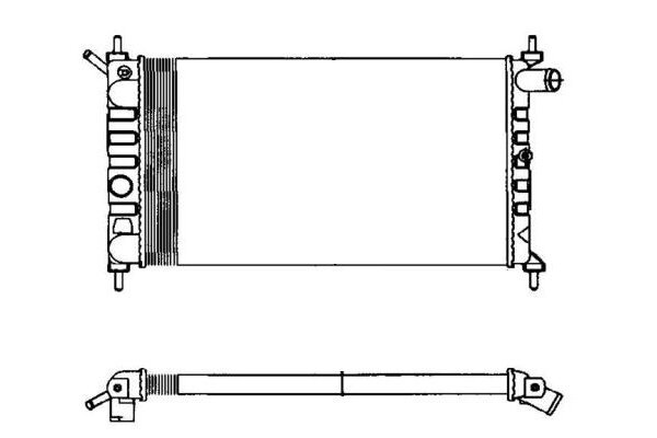 Hladnjak vode Opel Astra 1.4 91-92