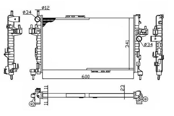 Hladnjak vode Opel Corsa 03-