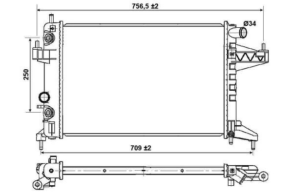 Hladnjak vode Opel Corsa C 00-03 automatski