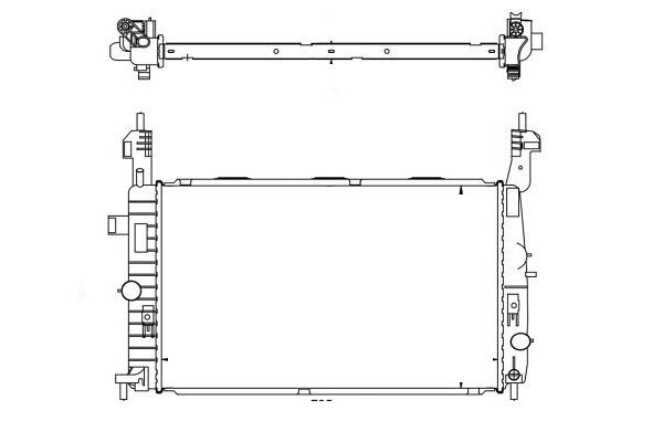 Hladnjak vode Opel Meriva DTi 03- 1.7DTi