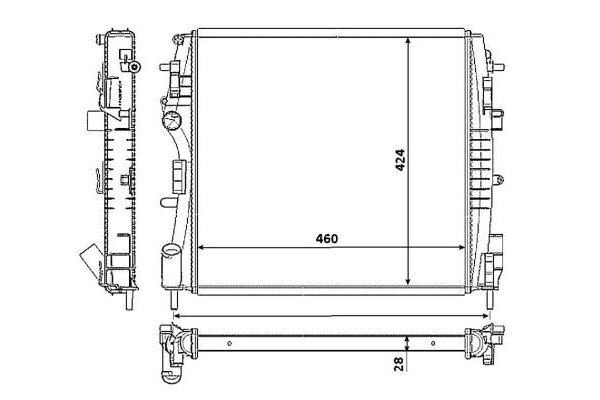 Hladnjak vode Renault Kangoo 03-