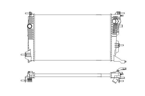 Hladnjak vode Renault Megane 08- 1.5 DCi