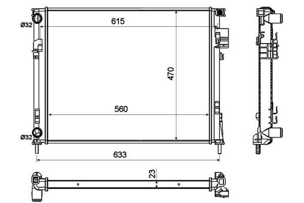 Hladnjak vode Renault Trafic 01-06