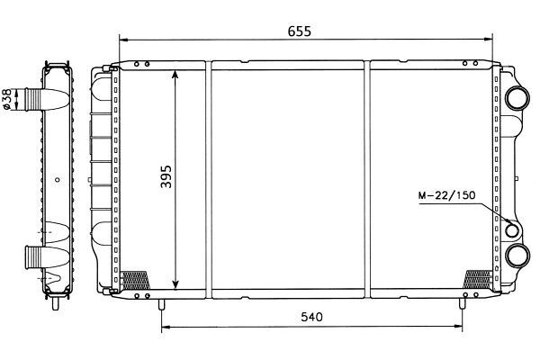 Hladnjak vode Renault Trafic 98-01