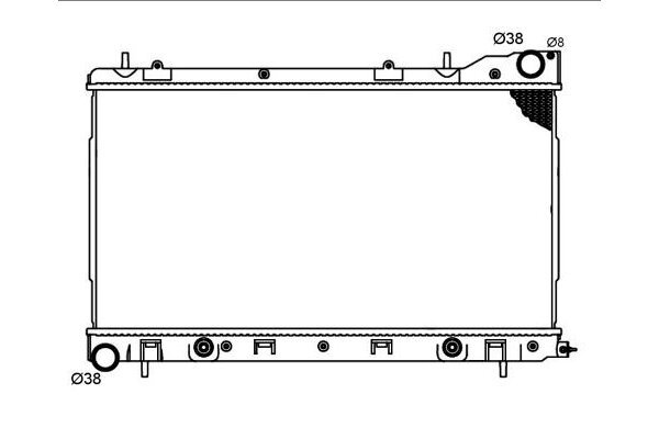 Hladnjak vode Subaru Forester 02-05 automatski 2.0 Turbo