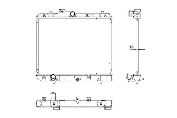 Hladnjak vode Suzuki Liana 01- automatski