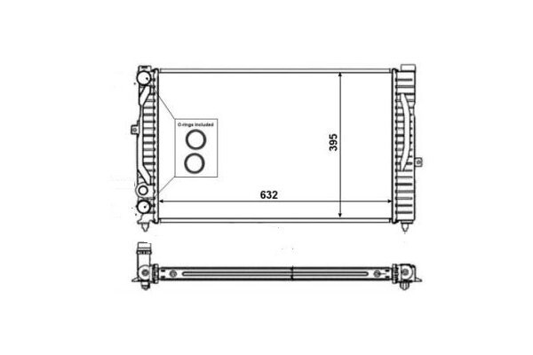 Hladnjak vode Škoda Superb 02-08