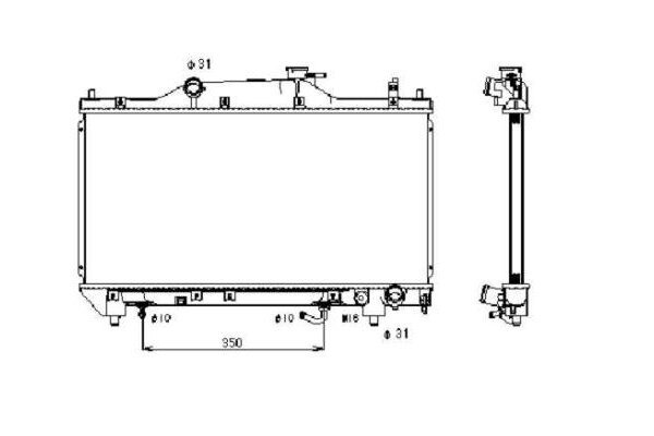 Hladnjak vode Toyota Avensis 00-03 2.0