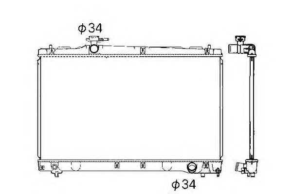 Hladnjak vode Toyota Avensis Verso 01-09