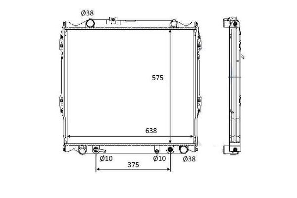Hladnjak vode Toyota Landcruiser J9 96-02 automatski