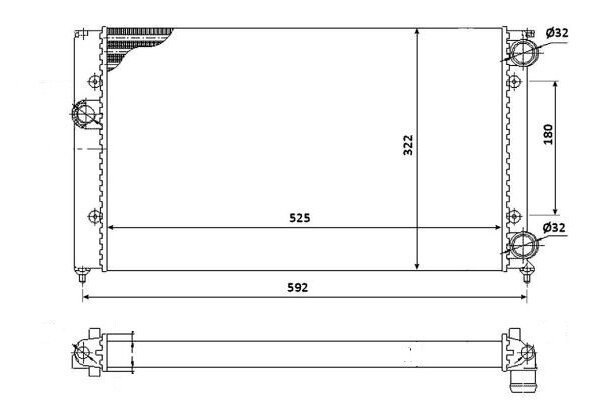 Hladnjak vode Volkswagen Golf III MT