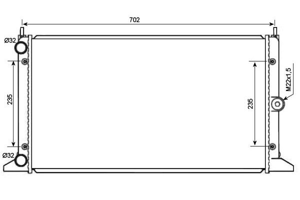 Hladnjak vode Volkswagen Sharan -00