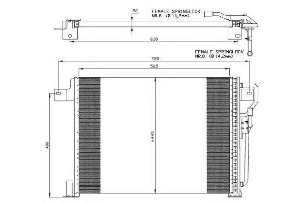 Hladnjak klime 2405K8B3 - Jeep Grand Cherokee 93-98