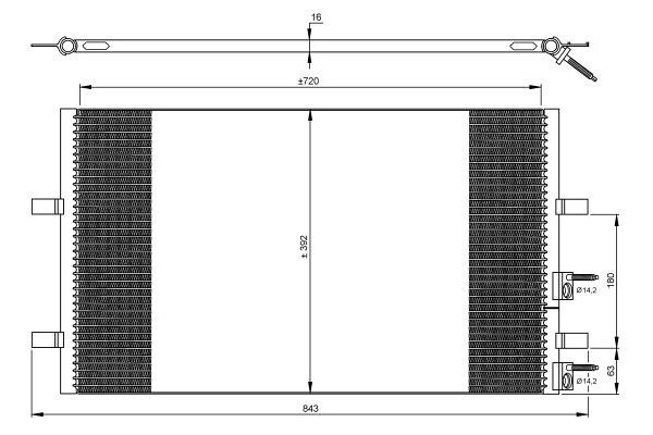 Hladnjak klime 3248K8C1S - Ford Transit 06-13