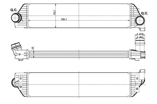 Hladnjak vazduha 60N1J8-1 - Renault Master 10-