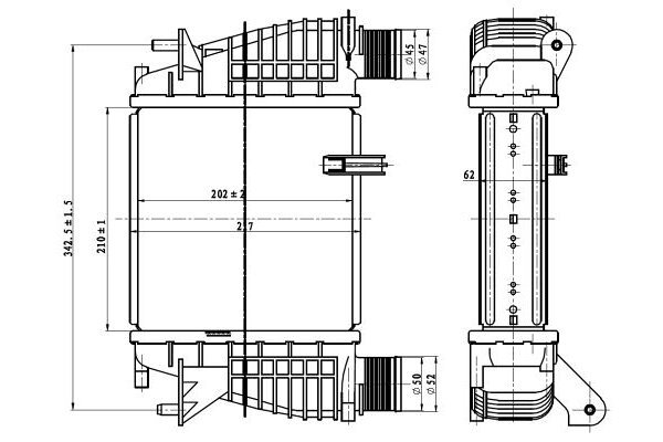 Hladnjak vazduha Renault Clio 05-09