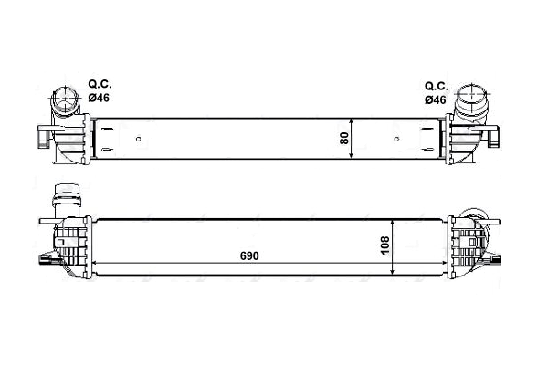Hladnjak vazduha Renault Laguna 07- 1.6i/1.5DCi