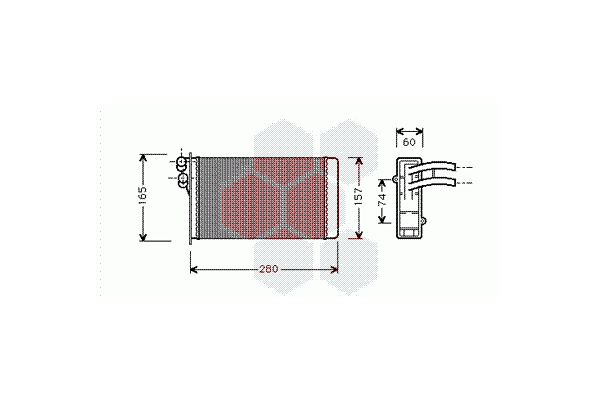 Grejač kabine Audi 80 86-91