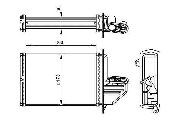 Grejač kabine BMW 3 E36 91-98