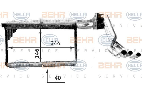 Grejač kabine BMW 5 E34 88-95