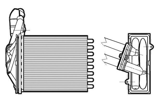 Grejač kabine Fiat Panda 03-12