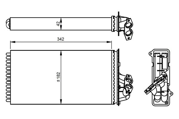 Grejač kabine Mercedes-Benz Vito/V-Klasa (W638) 96-03