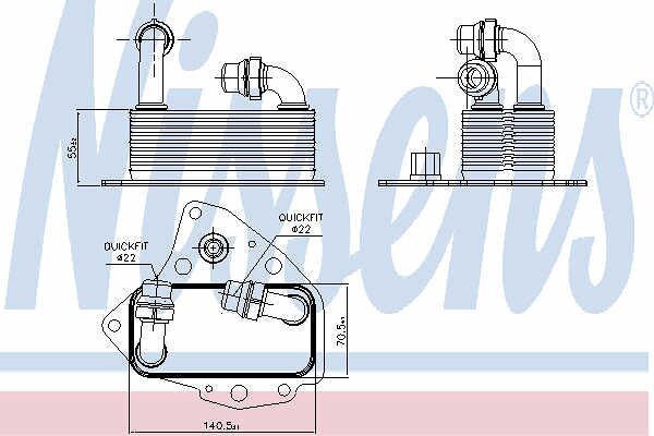 Hladnjak ulja 90803 - Suzuki SX4 06-