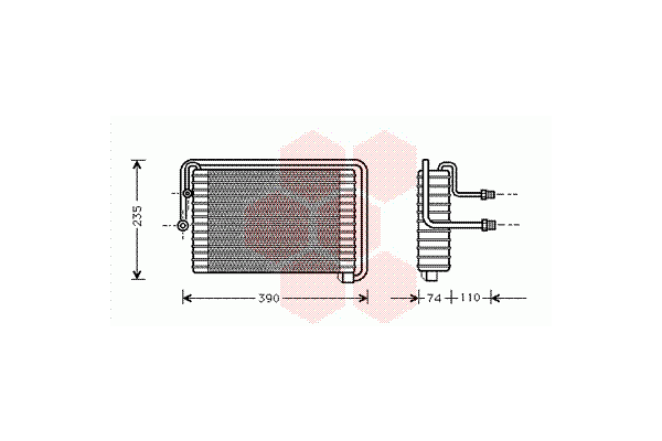Isparivač Fiat Tempra 90-93