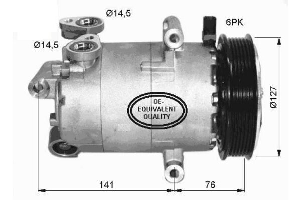 Klima kompresor Citroen Jumper 06-14