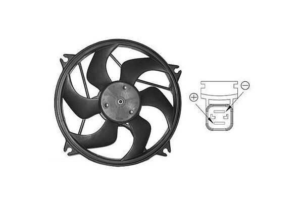 Ventilator hladnjaka Citroen Berlingo 02- 2.0Hdi