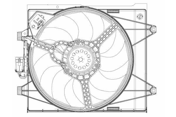 Ventilator hladnjaka Fiat 500 07-