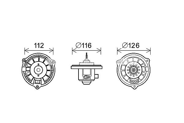 Ventilator kabine Hyundai Atos 97-02