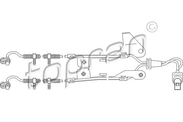 ABS senzor Mazda 2 03-07