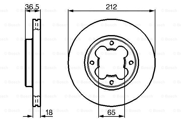 Prednja diskovi kočnica BS0986478392 - Subaru Justy 88-96