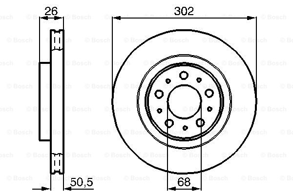 Prednja diskovi kočnica BS0986478454 - Volvo C70 97-06