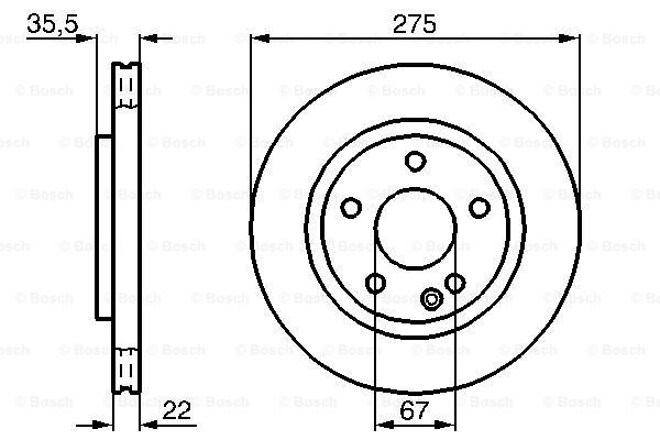 Prednja diskovi kočnica BS0986478474 - Mercedes-Benz Razred A 97-04