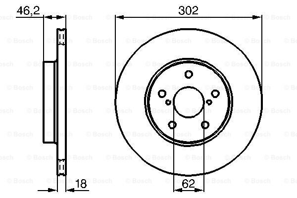 Prednja diskovi kočnica BS0986478490 - Toyota Rav4 94-00