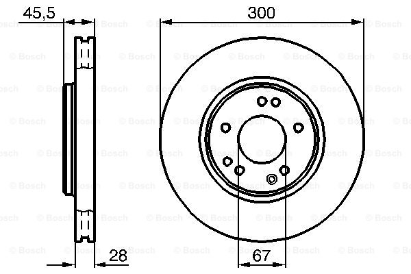 Prednja diskovi kočnica BS0986478526 - Mercedes-Benz Razred SL 89-01