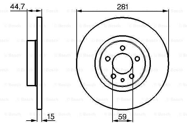 Prednja diskovi kočnica BS0986478668 - Alfa Romeo 156 97-05