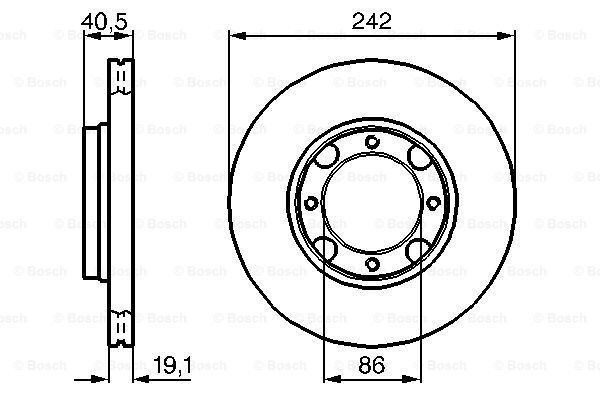 Prednja diskovi kočnica BS0986478674 - Hyundai Accent 95-99