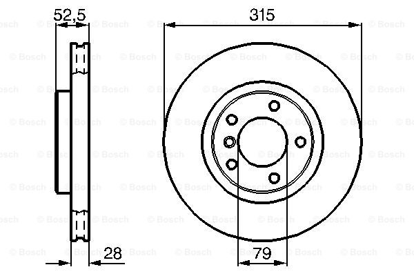Prednja diskovi kočnica BS0986478748 - BMW Serije 3 90-99