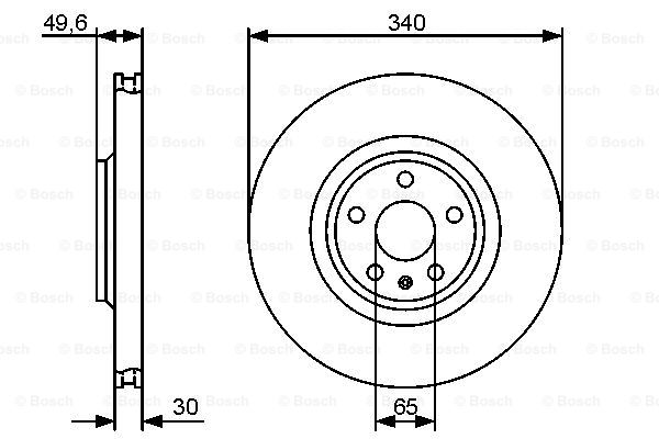 Prednja diskovi kočnica BS0986479464 - Audi TT 06-14