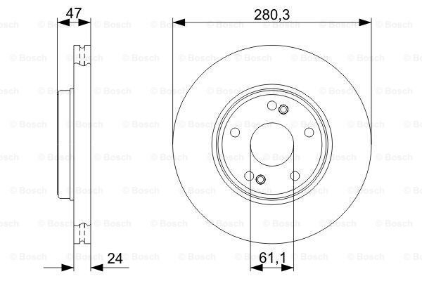 Prednja diskovi kočnica BS0986479743 - Renault Laguna 01-07